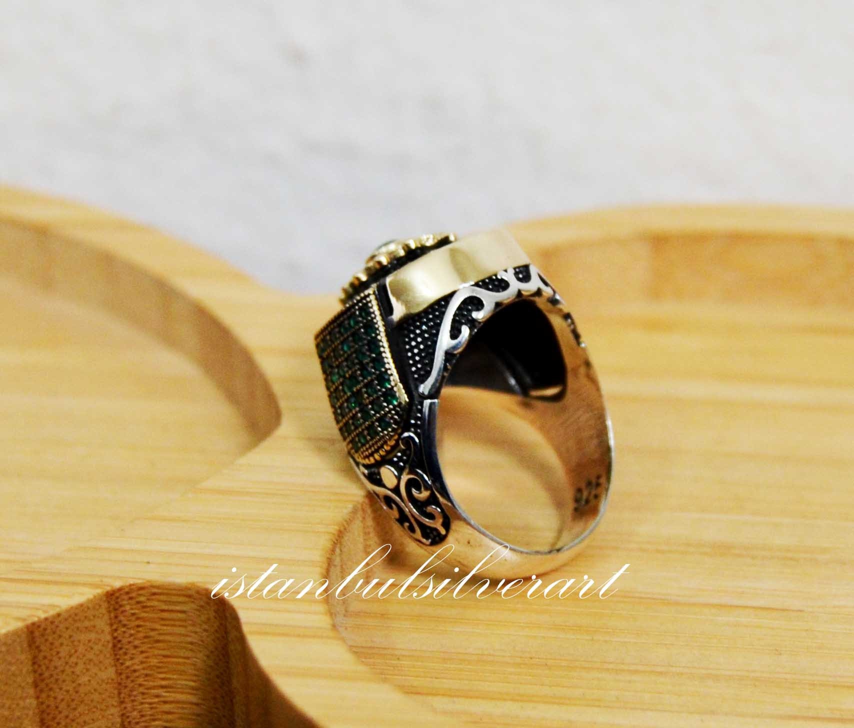 Mens Handmade Ring Turkish Handmade Silver Men Ring Ottoman | Etsy