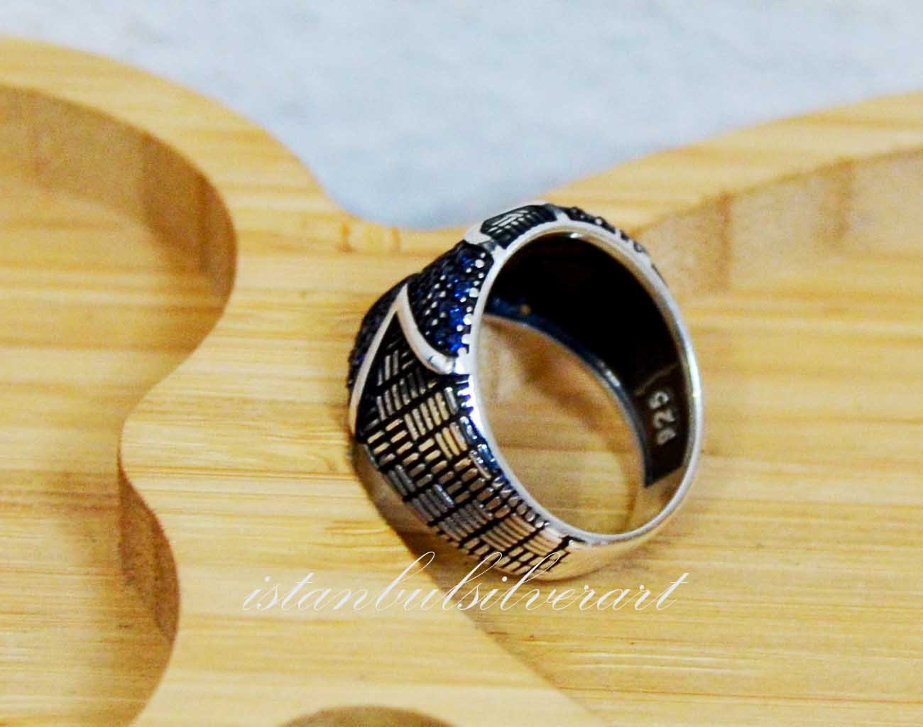 Anillo hecho a mano para hombres Anillo turco de plata hecho - Etsy España