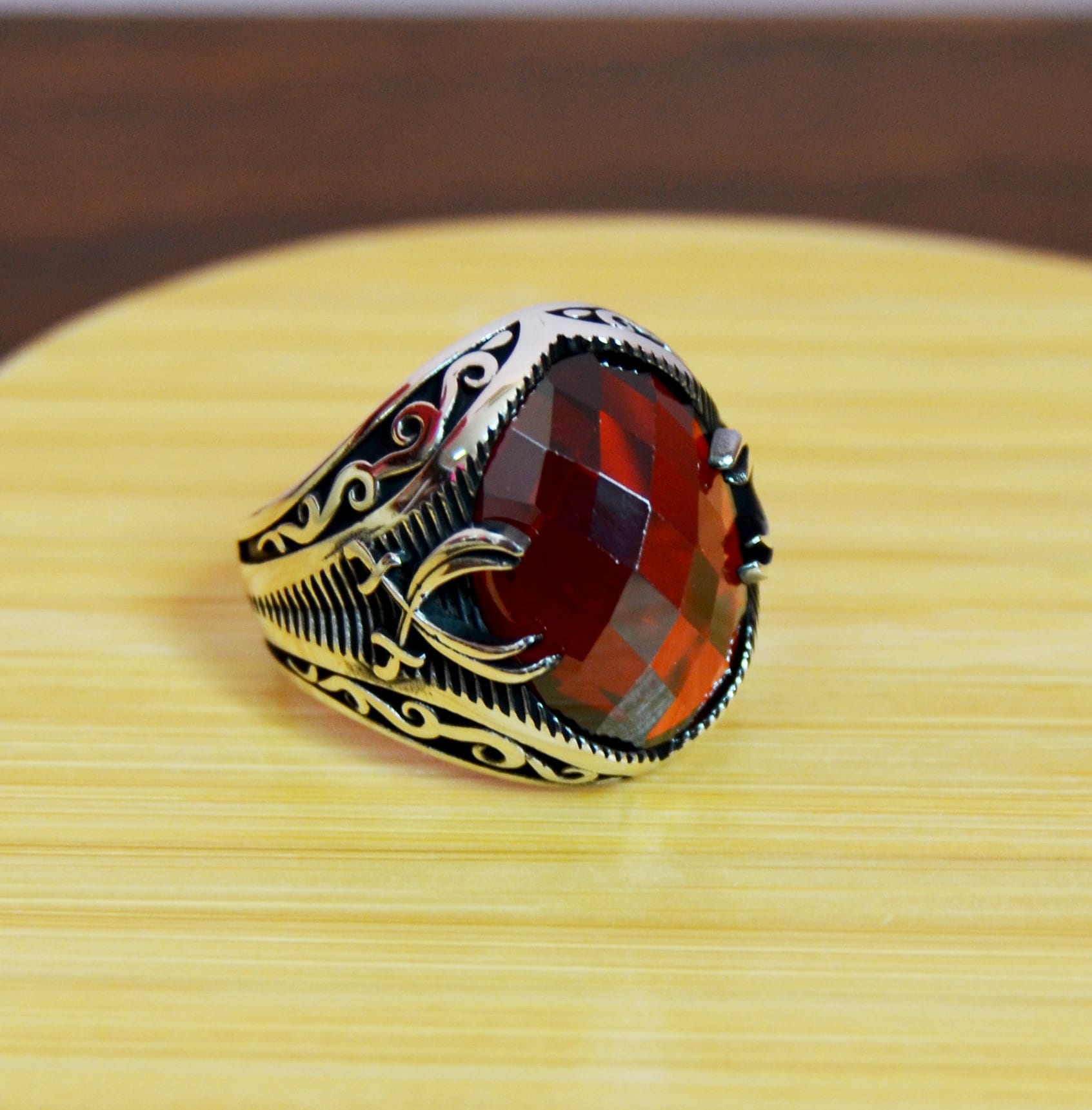 Mens Handmade Ring Turkish Handmade Silver Men Ring Ottoman | Etsy