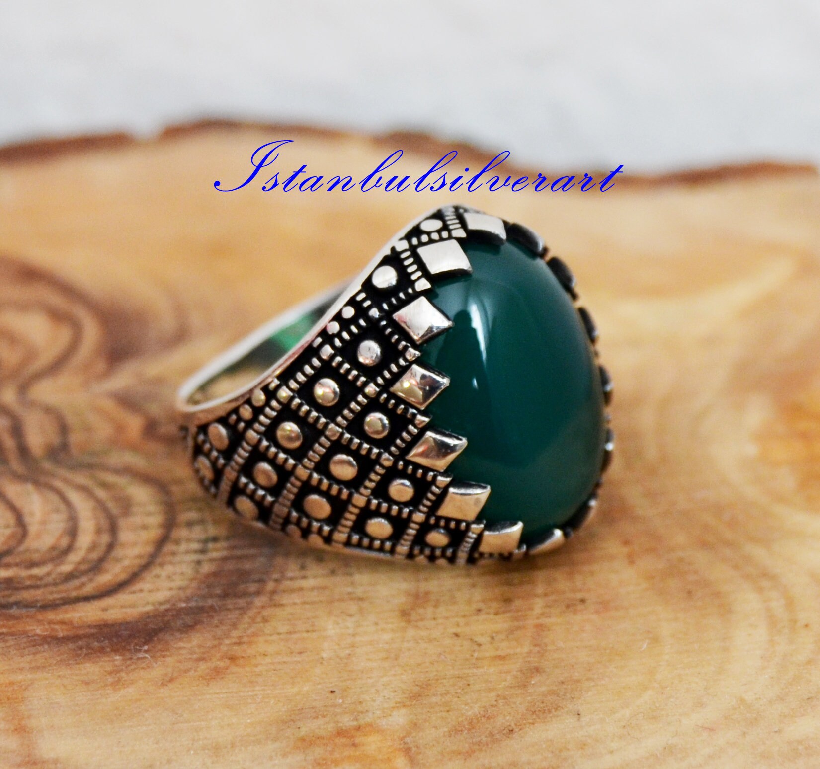 Mens Handmade Ring Turkish Handmade Silver Men Ring Ottoman | Etsy