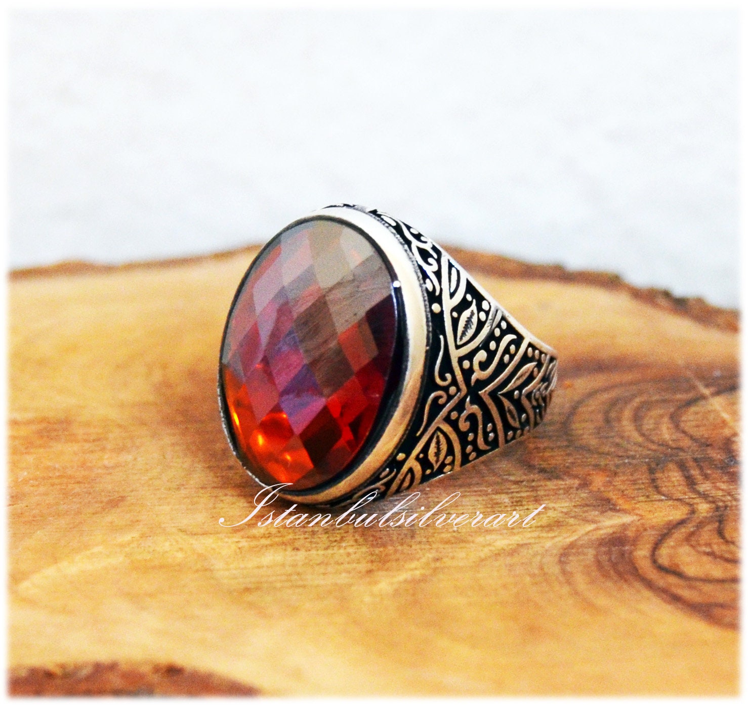 Mens Handmade Ring Turkish Handmade Silver Men Ring Ottoman | Etsy