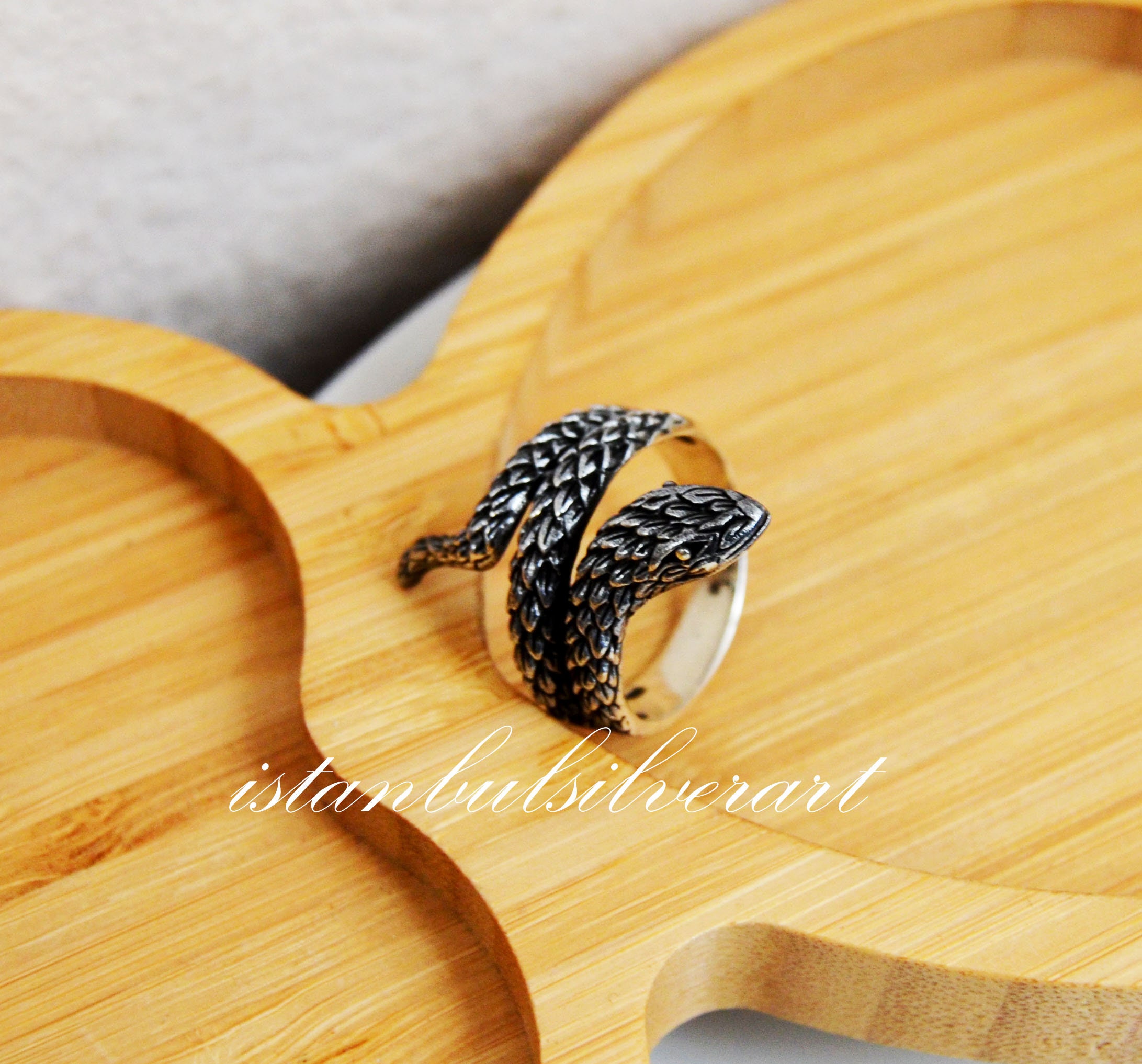 Mens Handmade Ring Turkish Handmade Snake Ring Ottoman | Etsy