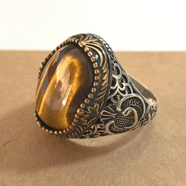 Mens Handmade Ring Turkish Handmade Silver Men Ring Ottoman | Etsy