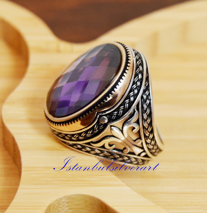 Anillo hecho a mano para hombres anillo de hombres de plata | Etsy