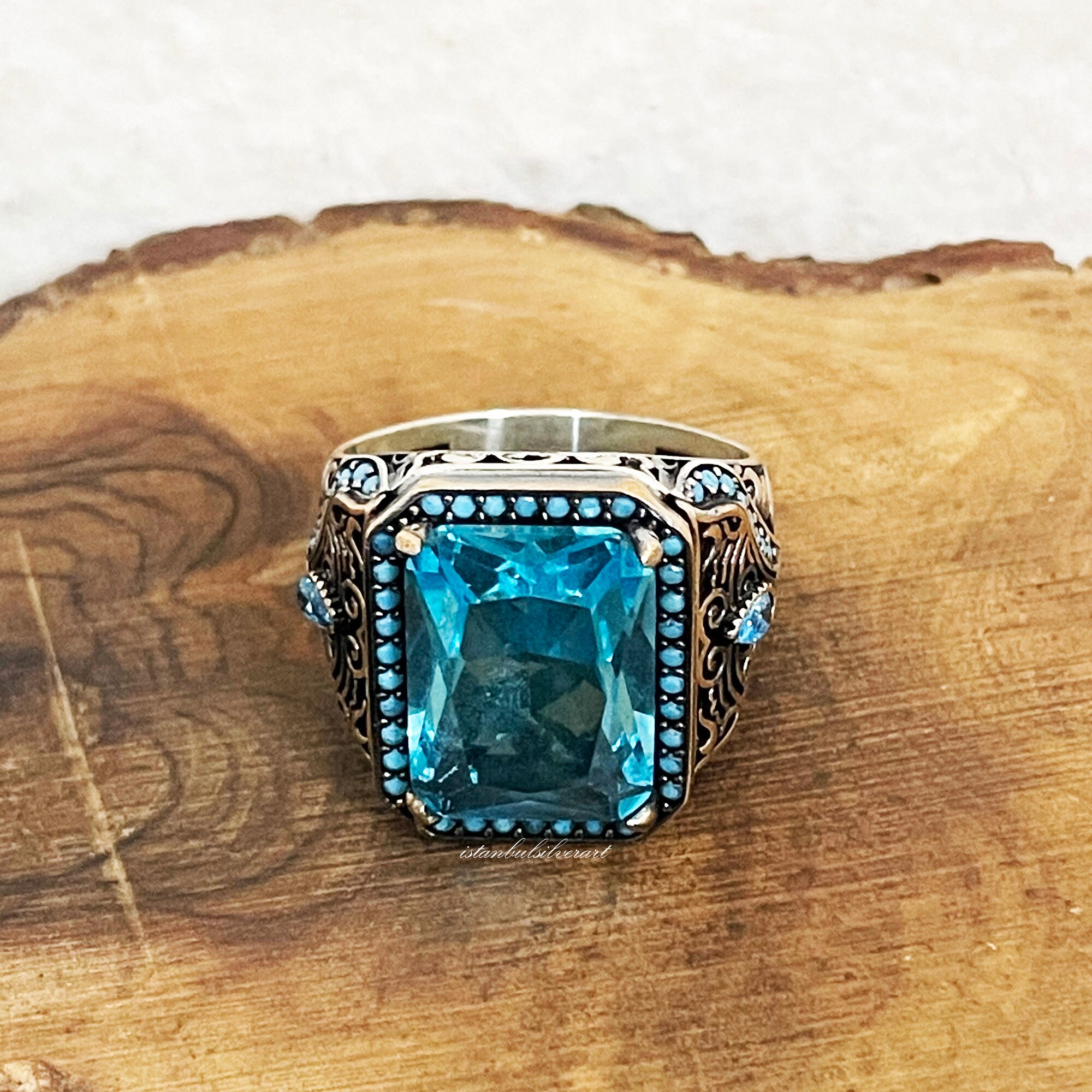 Mens Handmade Ring Turkish Handmade Silver Vintage Men Ring | Etsy