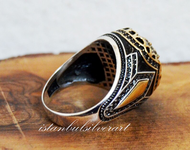 Mens Handmade Ring Turkish Handmade Silver Men Ring Ottoman | Etsy