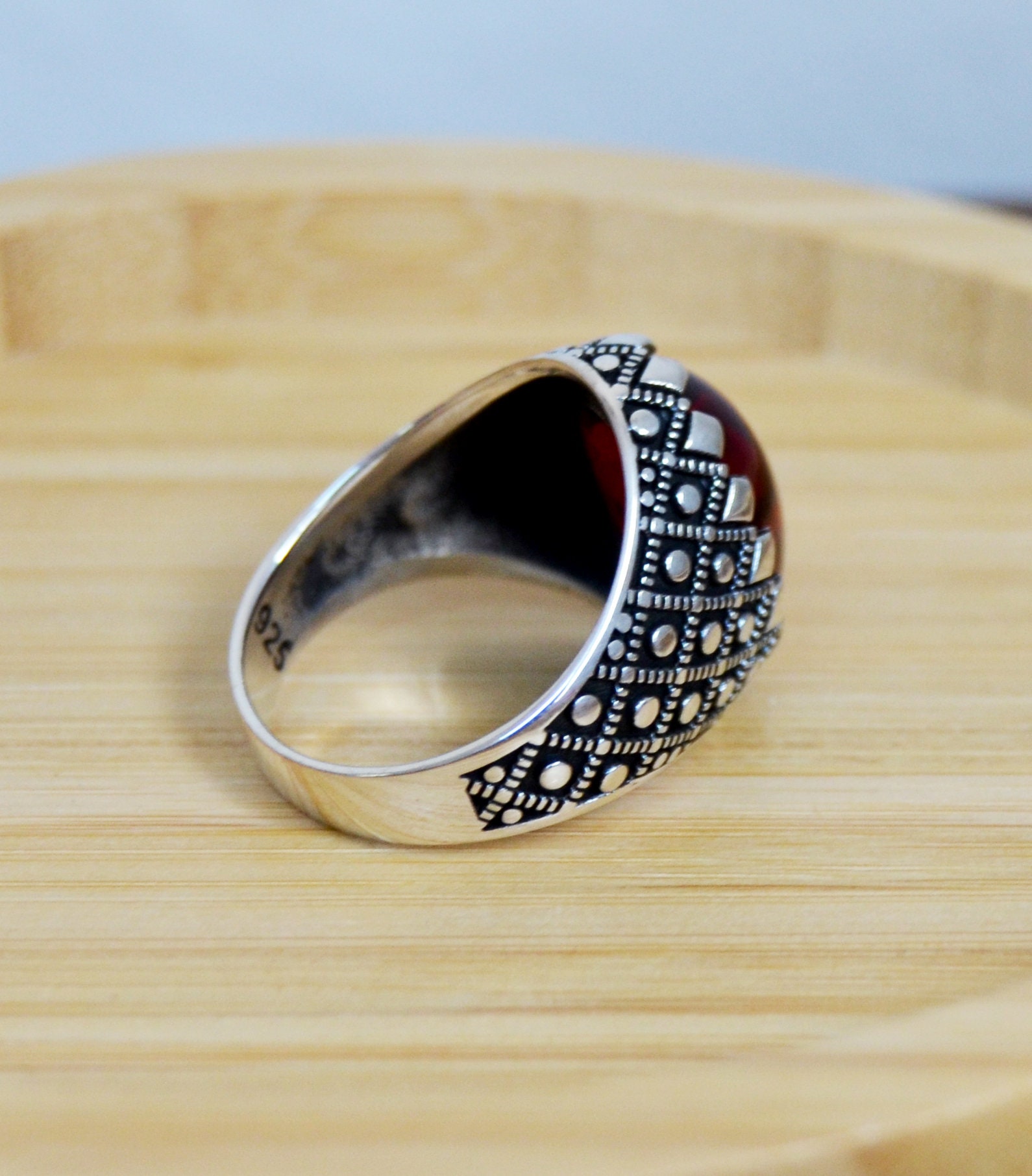 Mens Handmade Ring Turkish Handmade Silver Men Ring Ottoman | Etsy