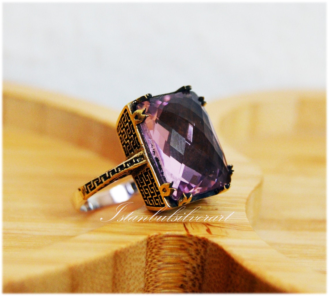 Handmade Ring Women Turkish Handmade Silver Ladies Ring | Etsy