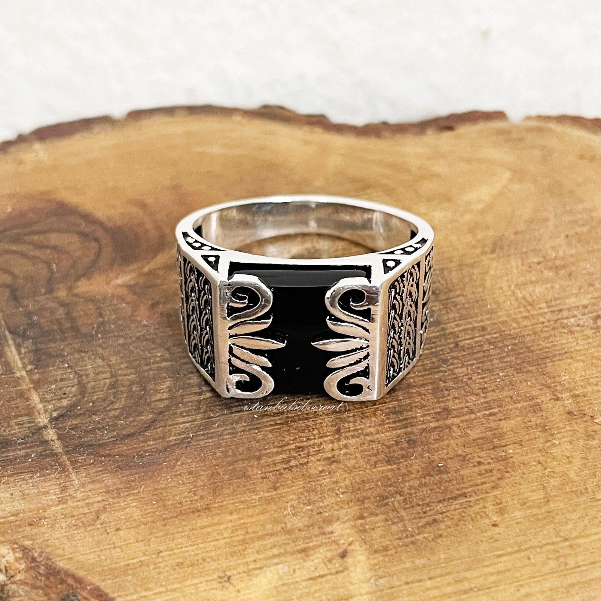 Anillo hecho a mano para hombres Anillo turco de plata hecho - Etsy España