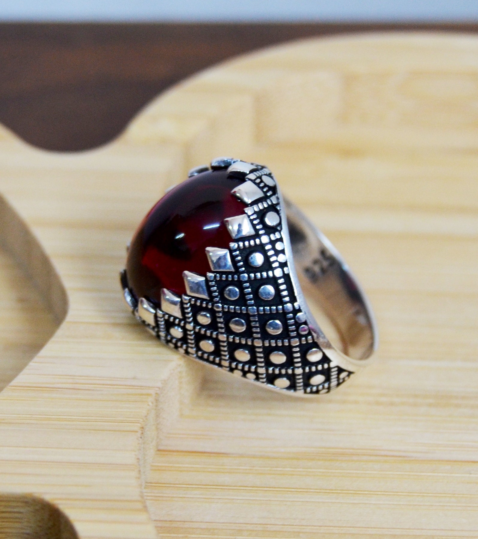 Mens Handmade Ring Turkish Handmade Silver Men Ring Ottoman | Etsy