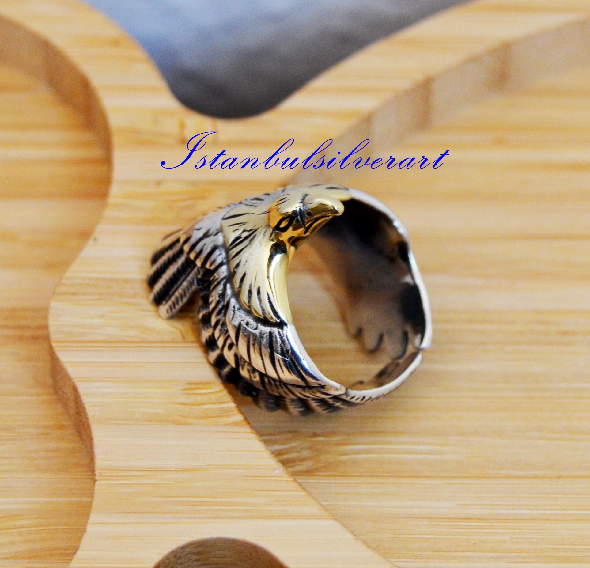Eagle Ring Handmade Sterling Silver Ring Handmade Ring Mens - Etsy