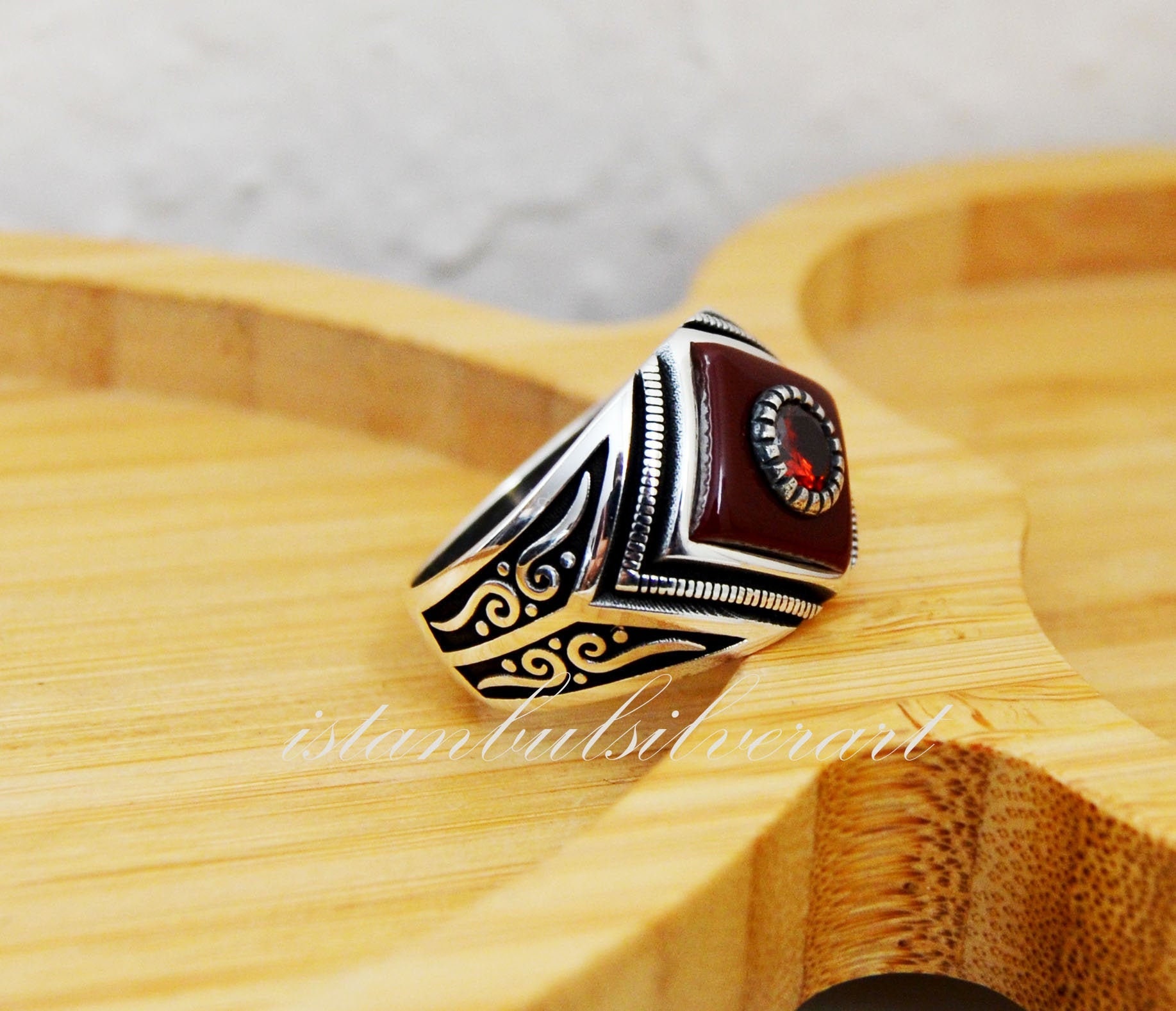 Mens Handmade Ring Turkish Handmade Silver Men Ring Ottoman | Etsy