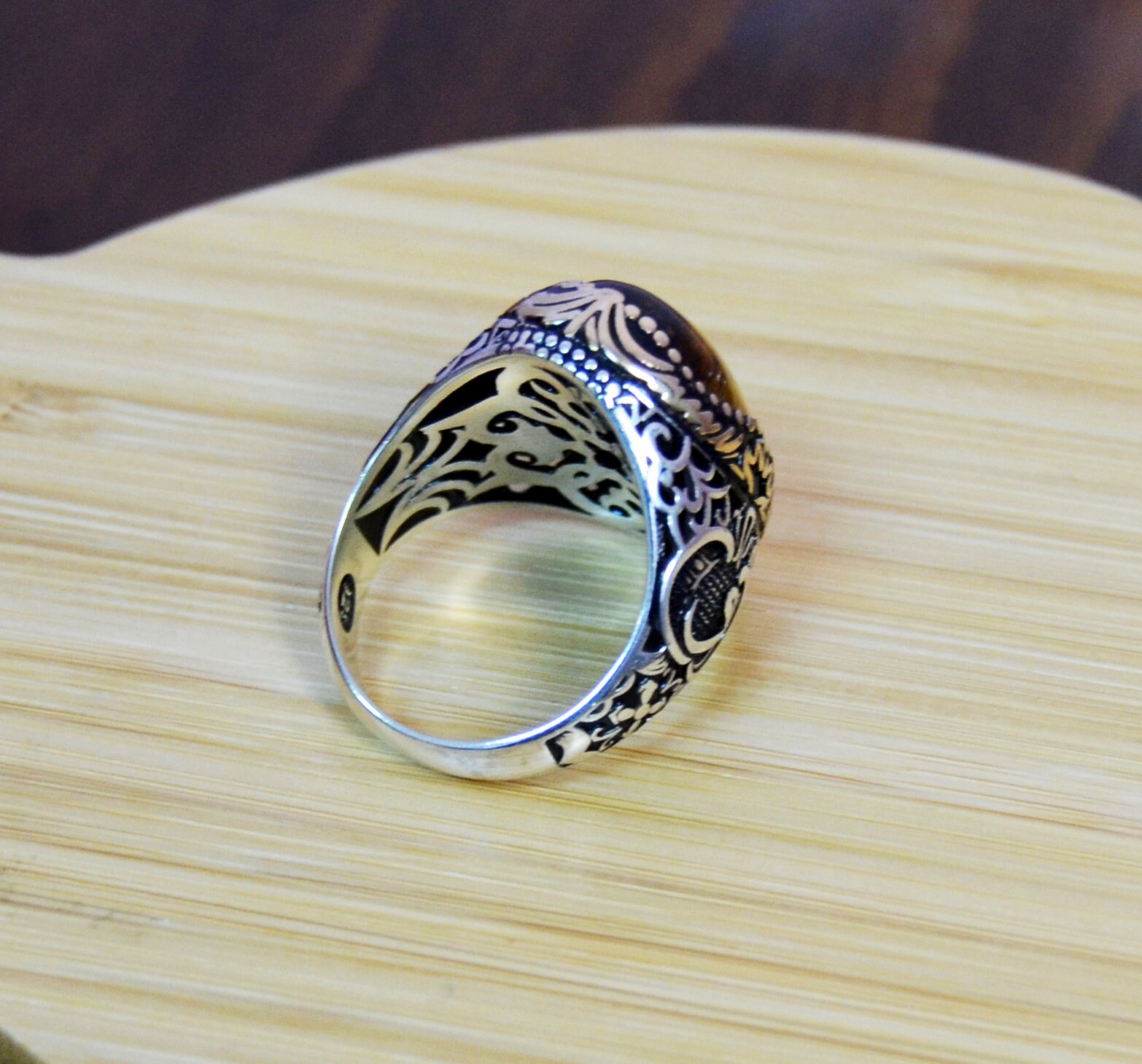 Mens Handmade Ring Turkish Handmade Silver Men Ring Ottoman | Etsy