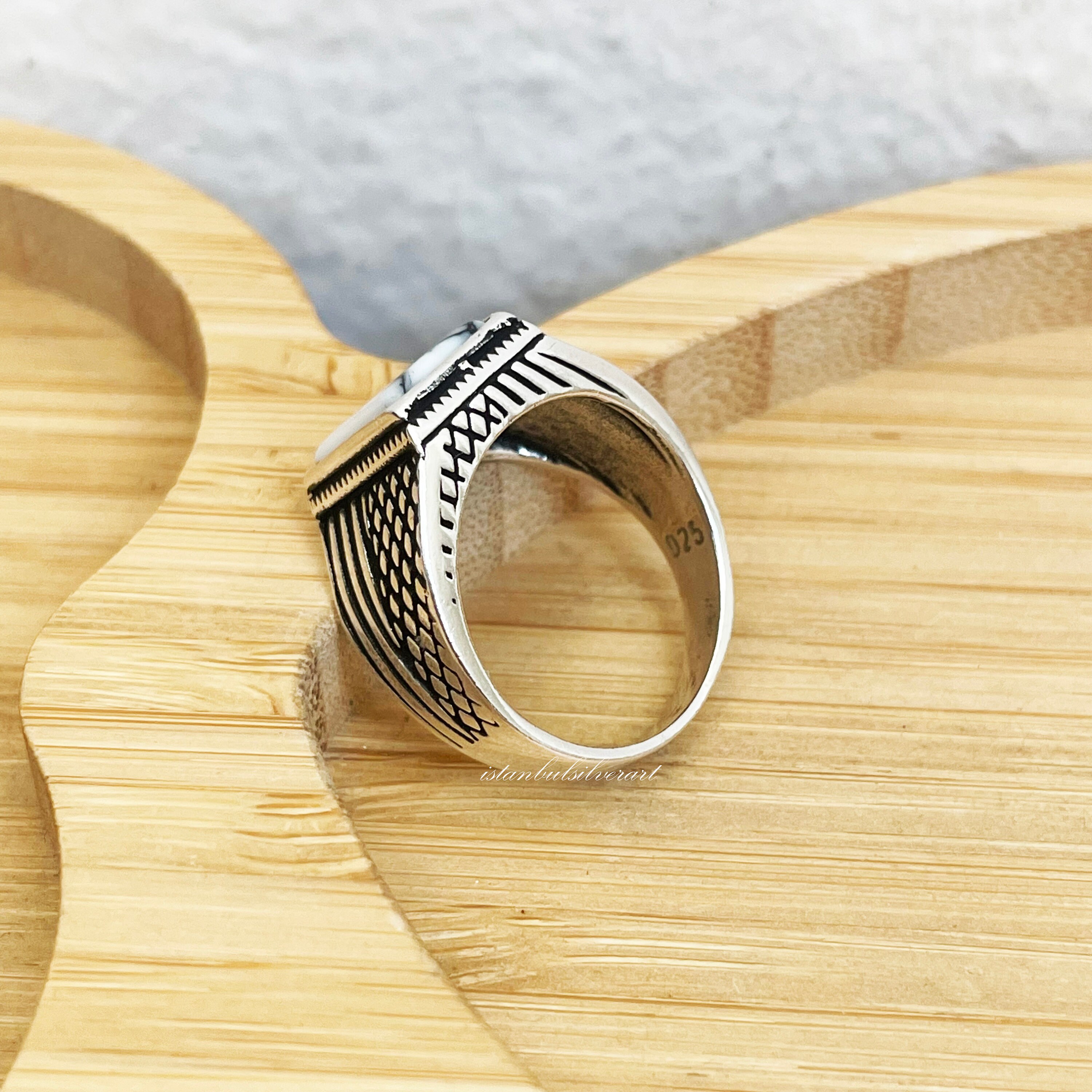 Mens Handmade Ring Turkish Handmade Silver Men Ring Ottoman | Etsy