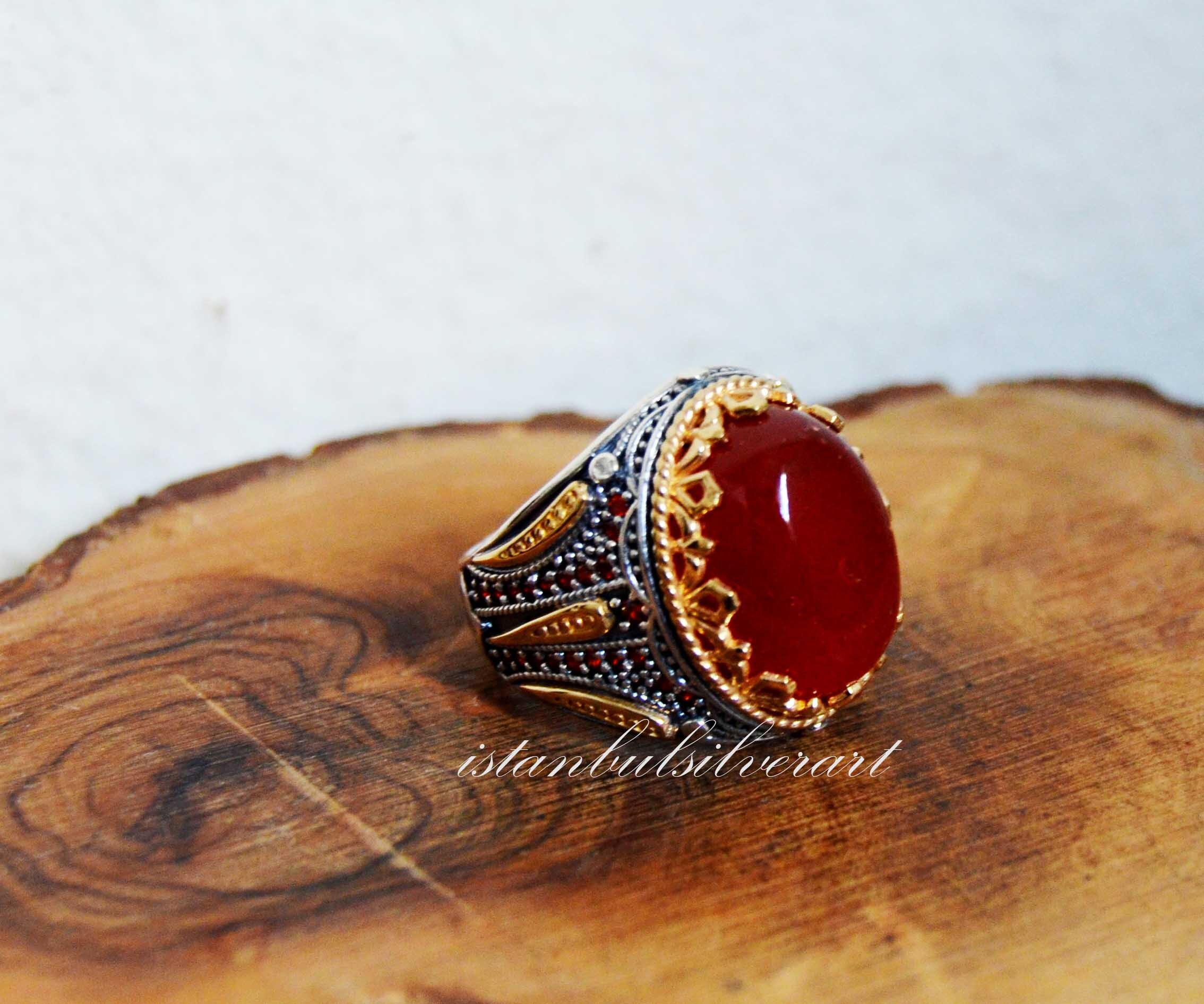 Mens Handmade Ring Turkish Handmade Silver Men Ring Ottoman | Etsy