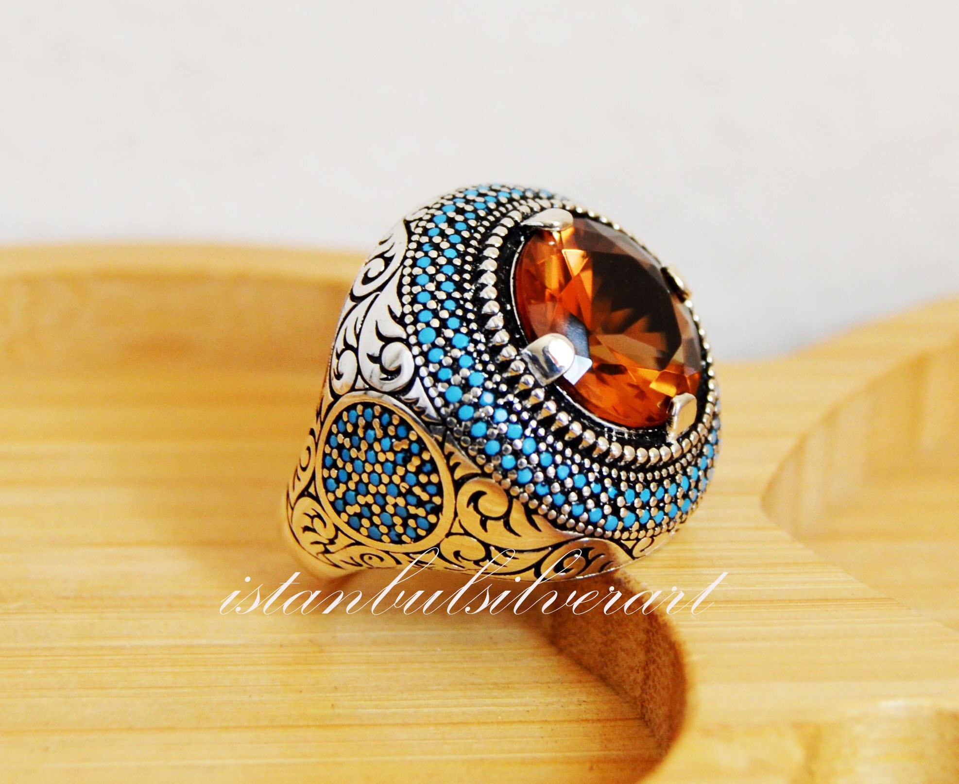 Mens Handmade Ring Turkish Handmade Silver Ottoman Men Ring - Etsy