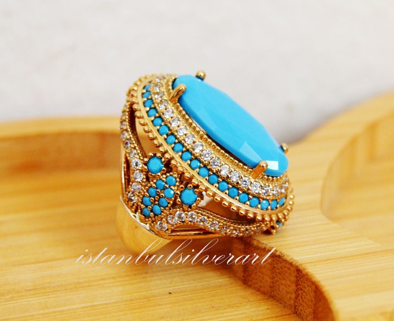 Handmade Ring Women Turkish Handmade Silver Ladies Ring | Etsy