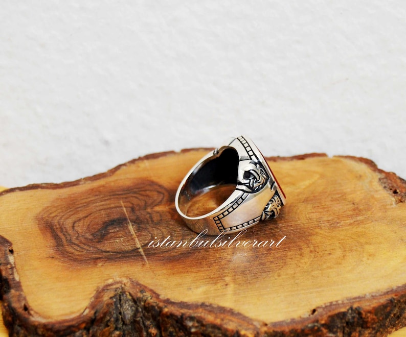 Mens Handmade Ring Turkish Handmade Silver Men Ring Ottoman | Etsy