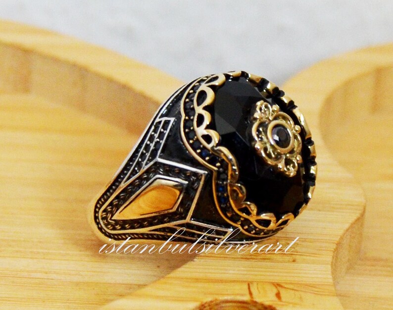 Mens Handmade Ring Turkish Handmade Silver Men Ring Ottoman | Etsy