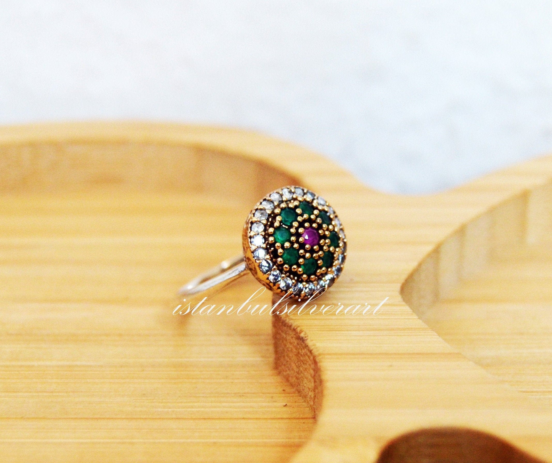 Handmade Ring Women Turkish Handmade Silver Ladies Ring - Etsy