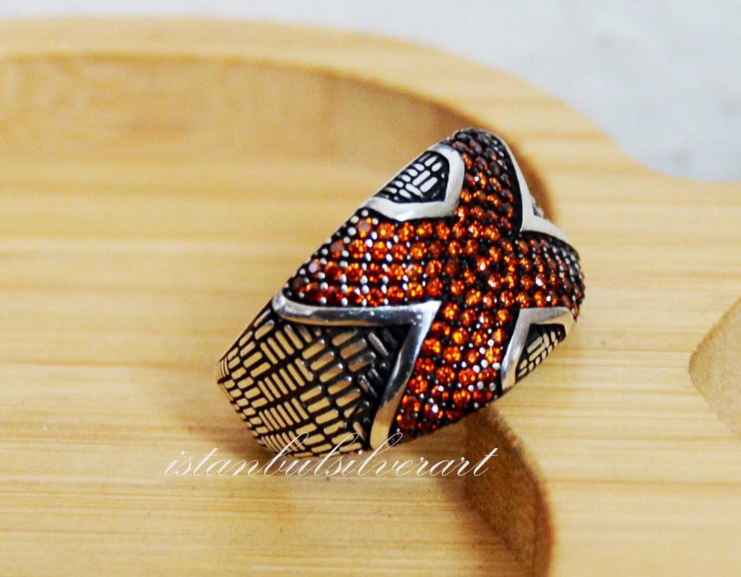 Bague faite main pour homme argent turc fait à la main bague - Etsy France
