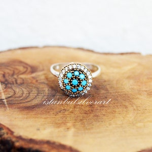 Handmade Ring Women, Turkish Handmade Silver Ladies Ring, Ottoman Ring ...