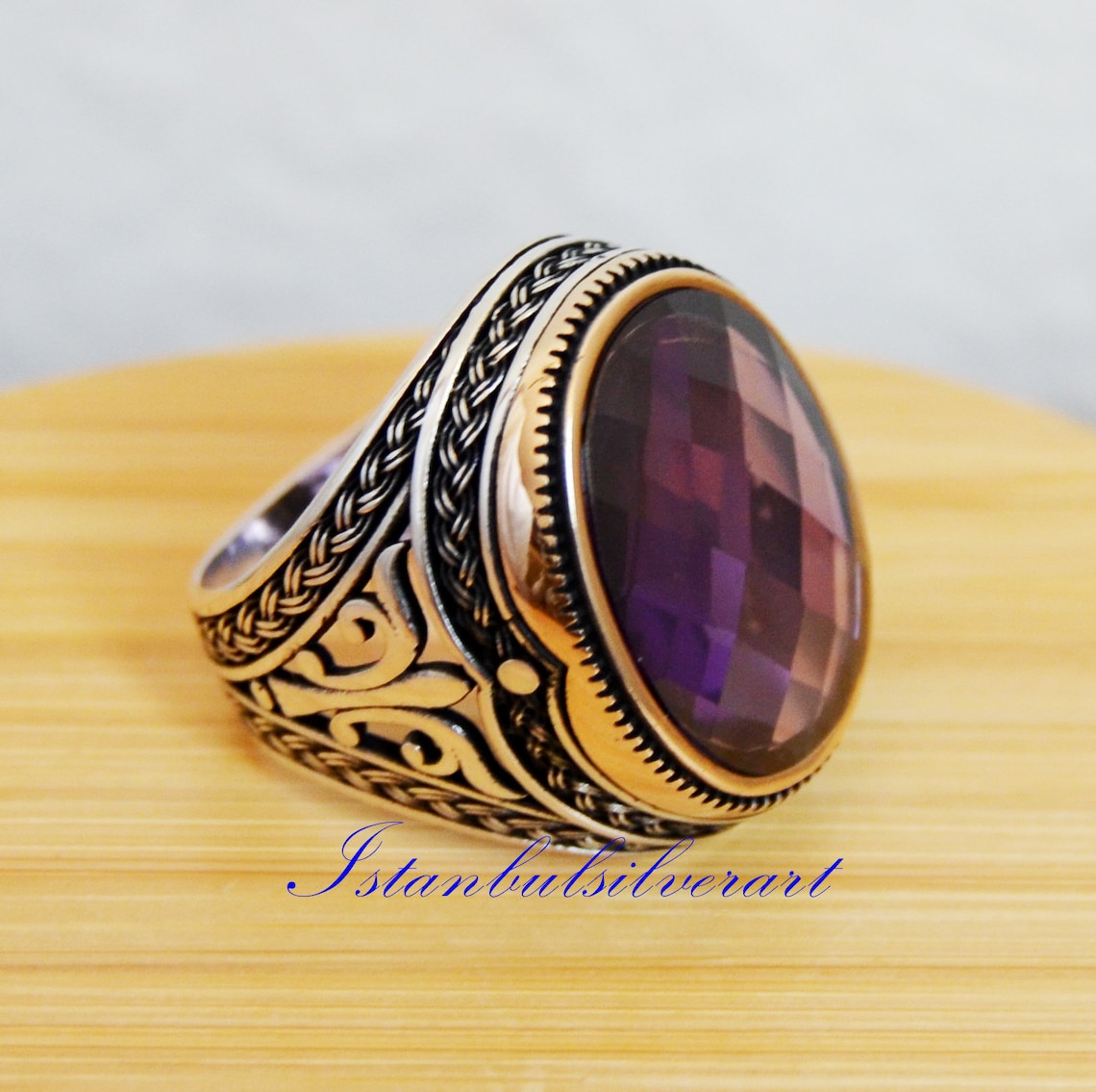 Anillo hecho a mano para hombres anillo de hombres de plata | Etsy