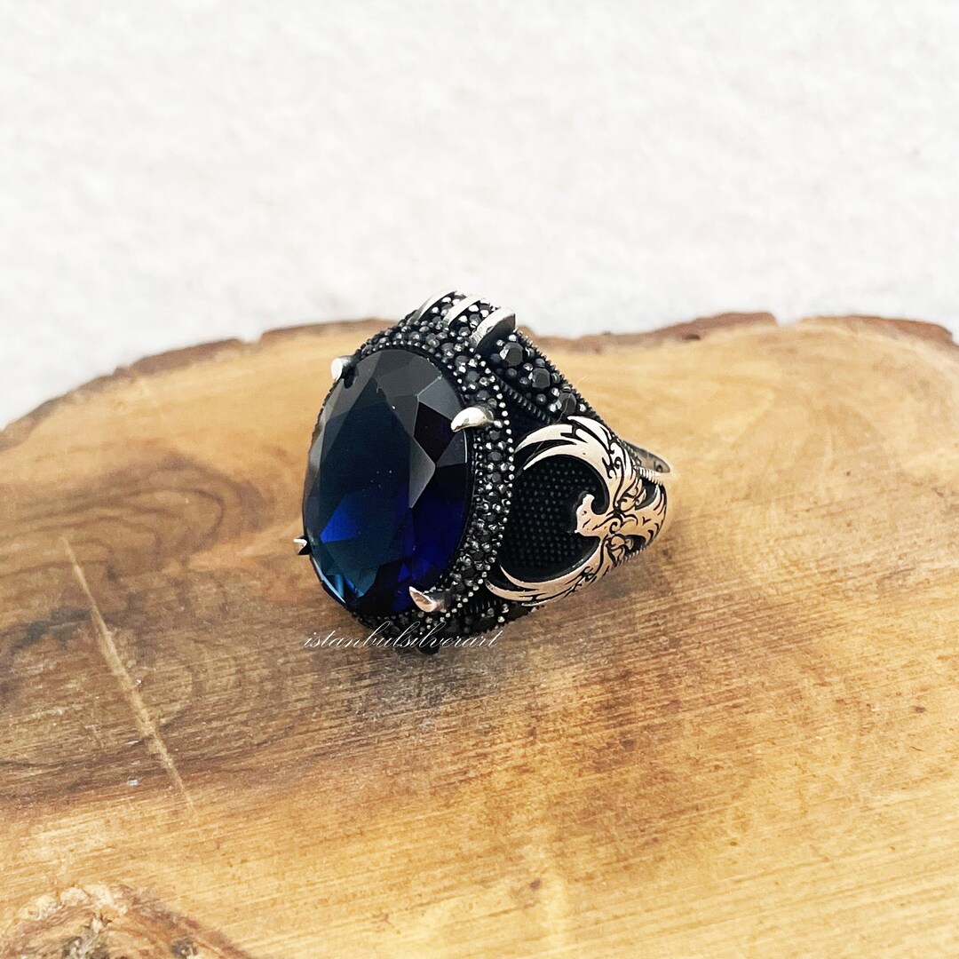 Handmade 925 Sterling Silver Mens Ring: Ottoman Eagle Design - Etsy
