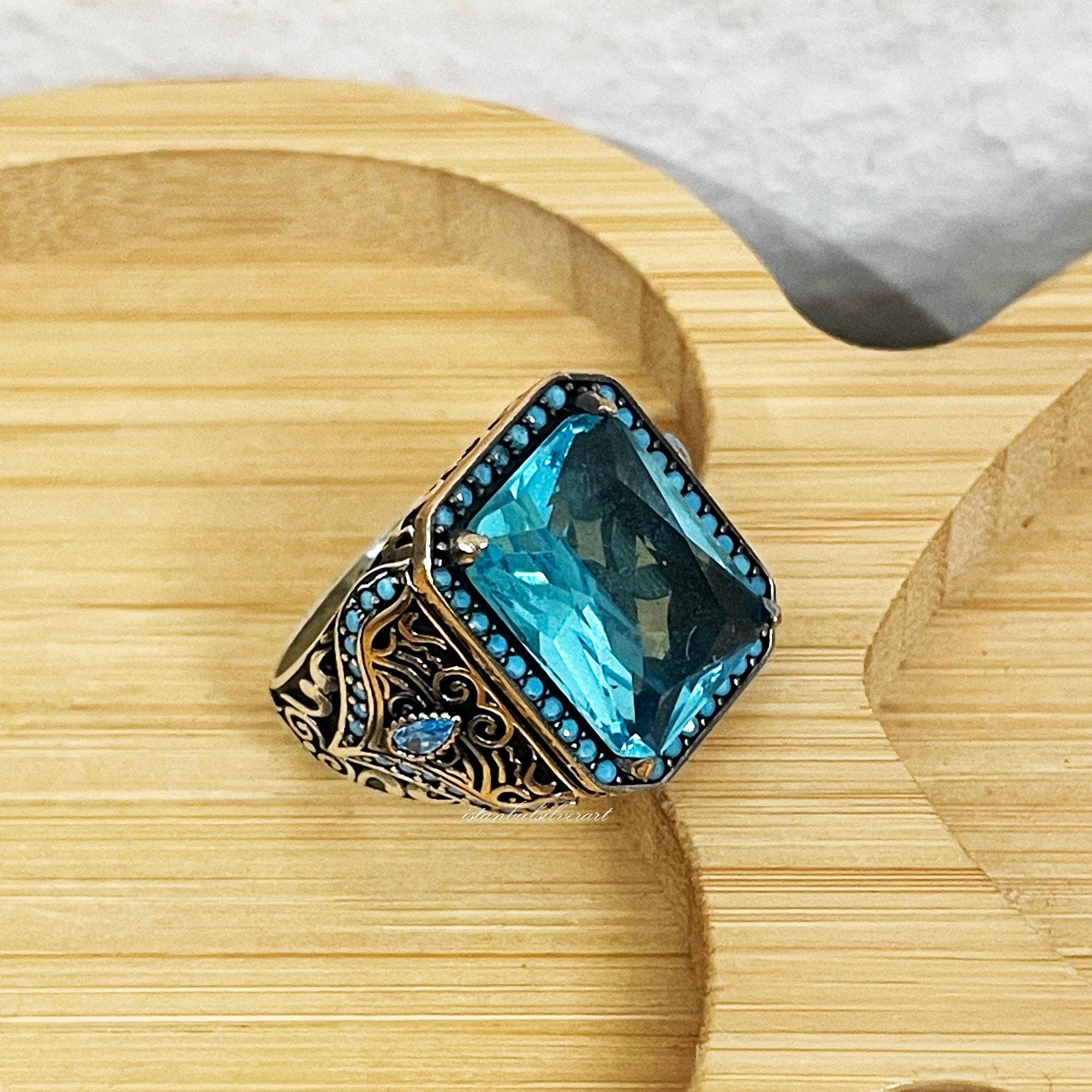 Mens Handmade Ring Turkish Handmade Silver Vintage Men Ring | Etsy