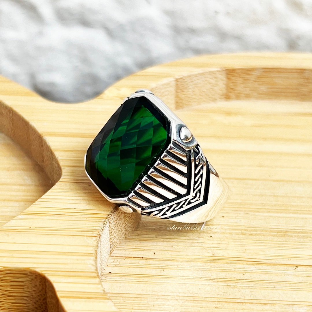 Bague pour homme faite à la main, bague pour homme en argent faite à la ...