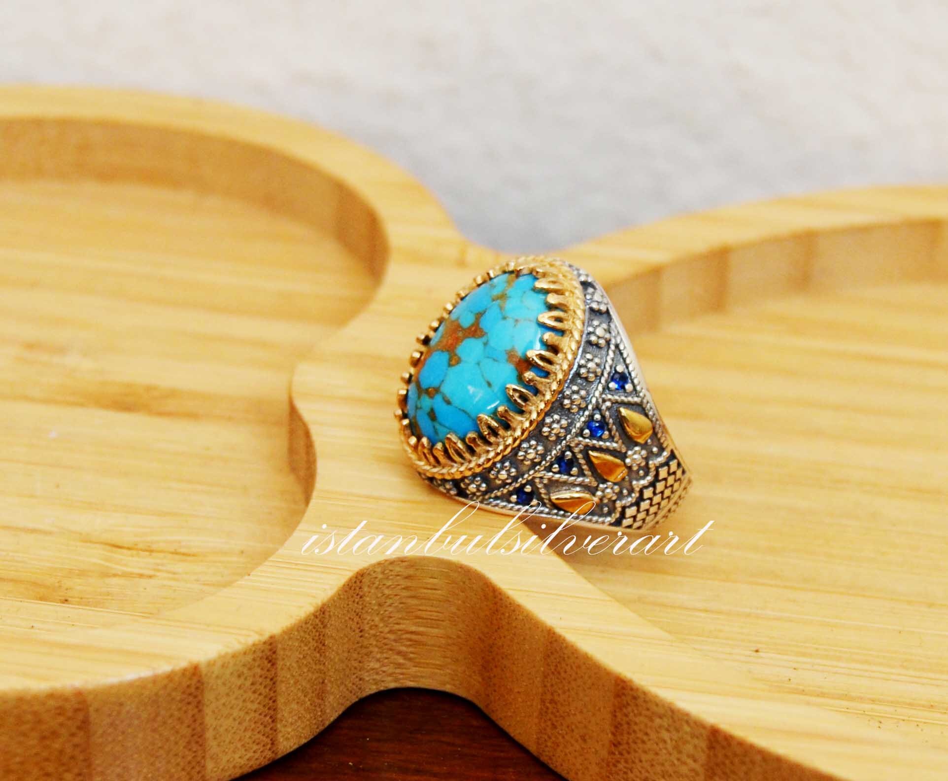 Mens Handmade Ring Turkish Handmade Silver Men Ring Ottoman | Etsy