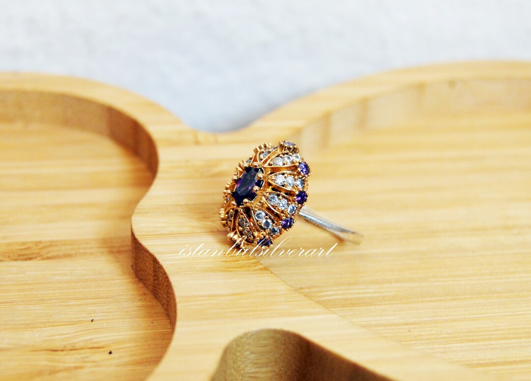 Handmade Ring Women, Turkish Handmade Silver Ladies Ring, Ottoman Ring ...