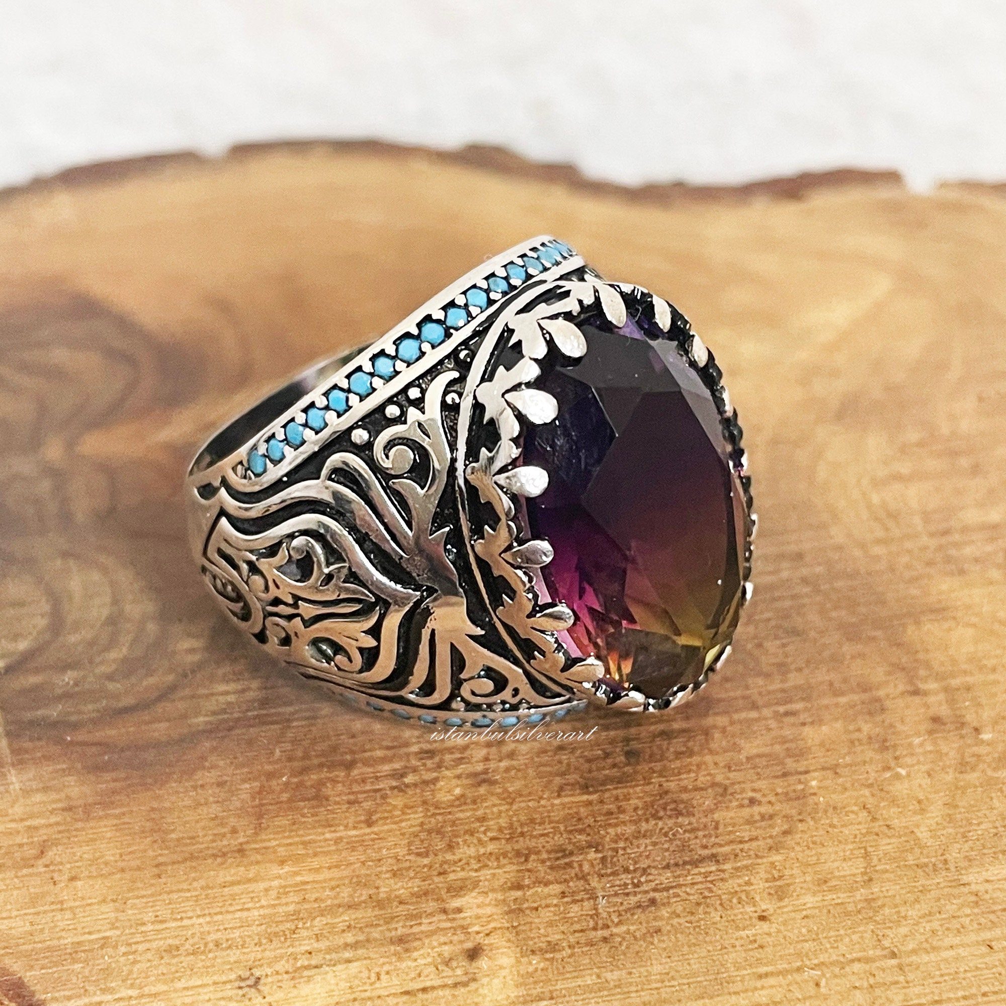 Mens Handmade Ring Turkish Handmade Silver Men Ring Ottoman | Etsy