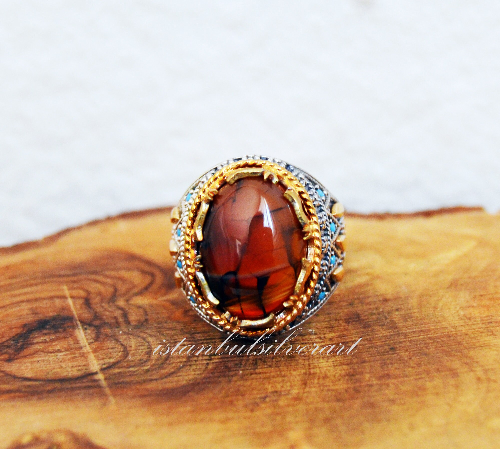 Mens Handmade Ring Turkish Handmade Silver Ring Ottoman Mens | Etsy