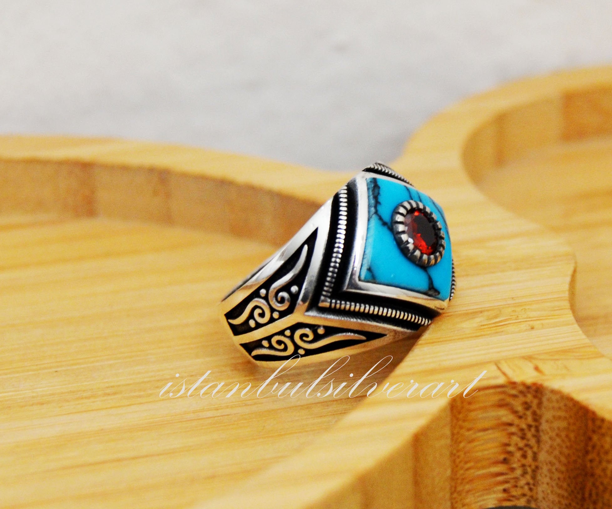 Mens Handmade Ring Turkish Handmade Silver Men Ring Ottoman | Etsy