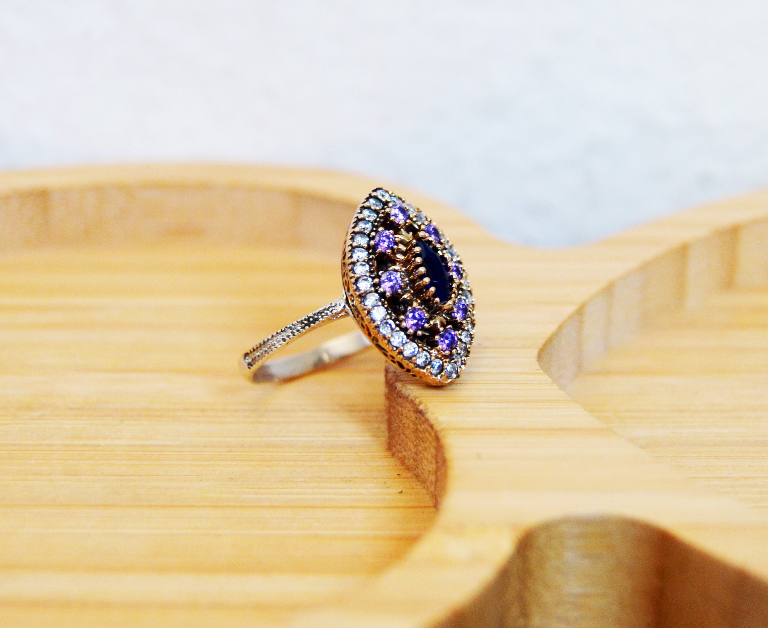 Handmade Ring Women Turkish Handmade Silver Ladies Ring | Etsy