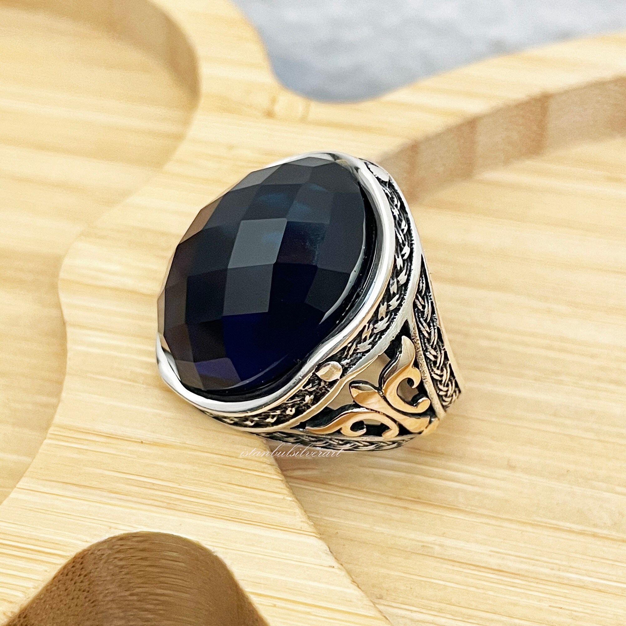 Mens Handmade Ring Turkish Handmade Silver Men Ring Ottoman | Etsy