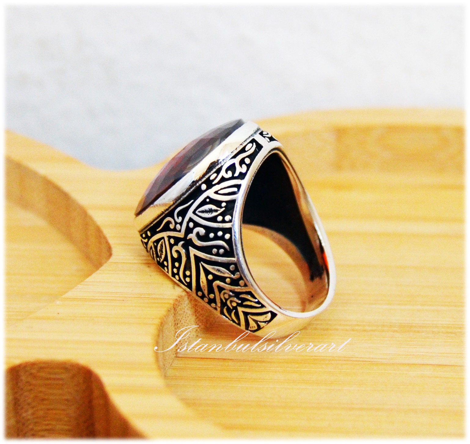 Mens Handmade Ring Turkish Handmade Silver Men Ring Ottoman | Etsy