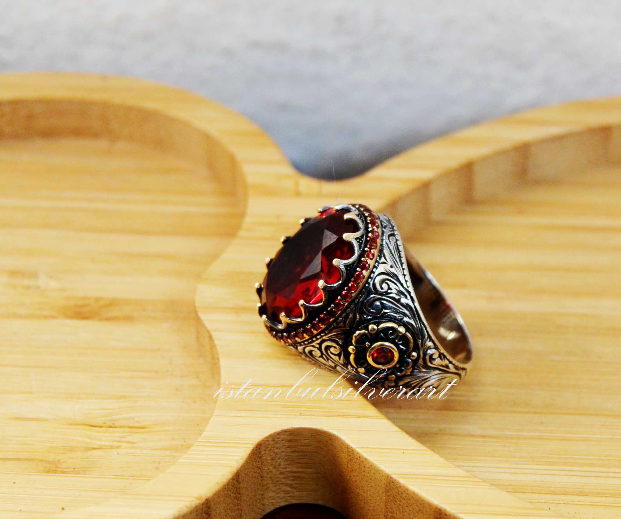 Mens Handmade Ring Turkish Handmade Silver Men Ring Ottoman | Etsy