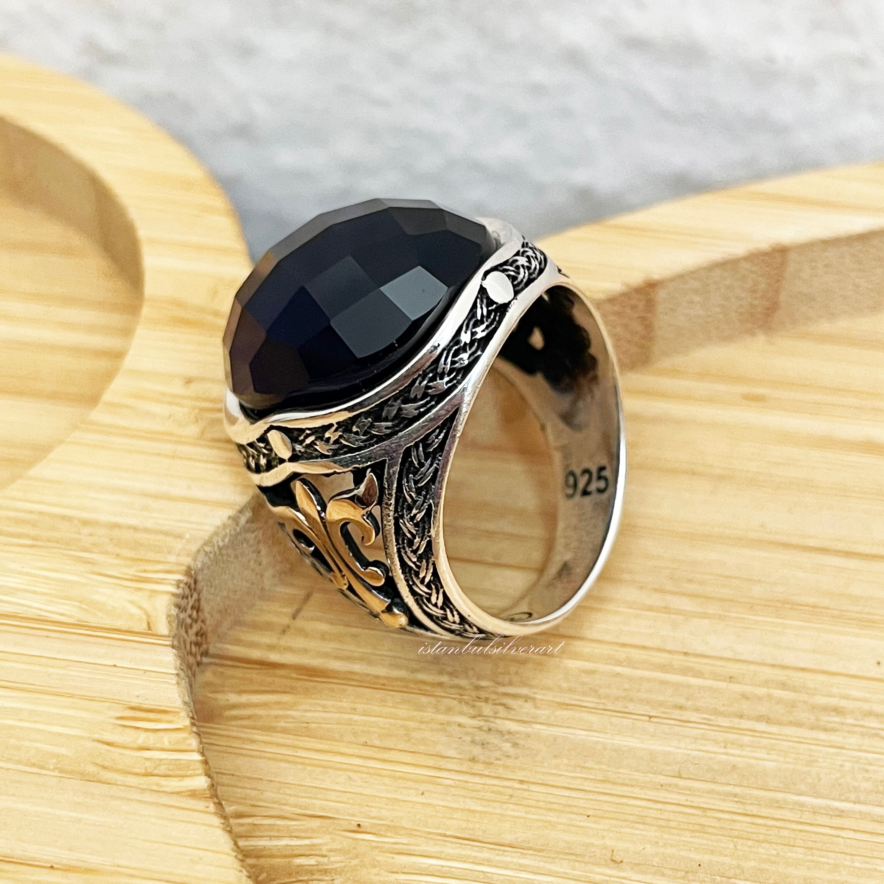 Mens Handmade Ring Turkish Handmade Silver Men Ring Ottoman | Etsy