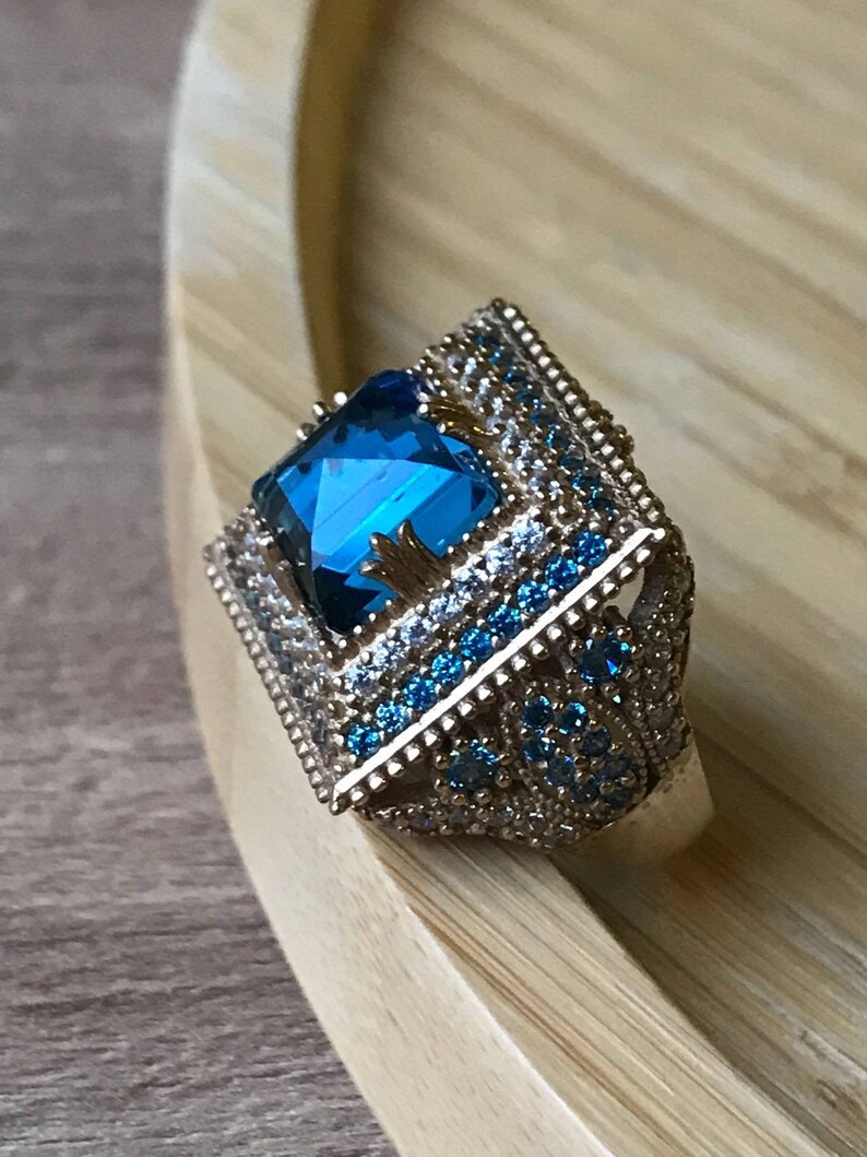 Handmade Ring Women Turkish Handmade Silver Ladies Ring - Etsy