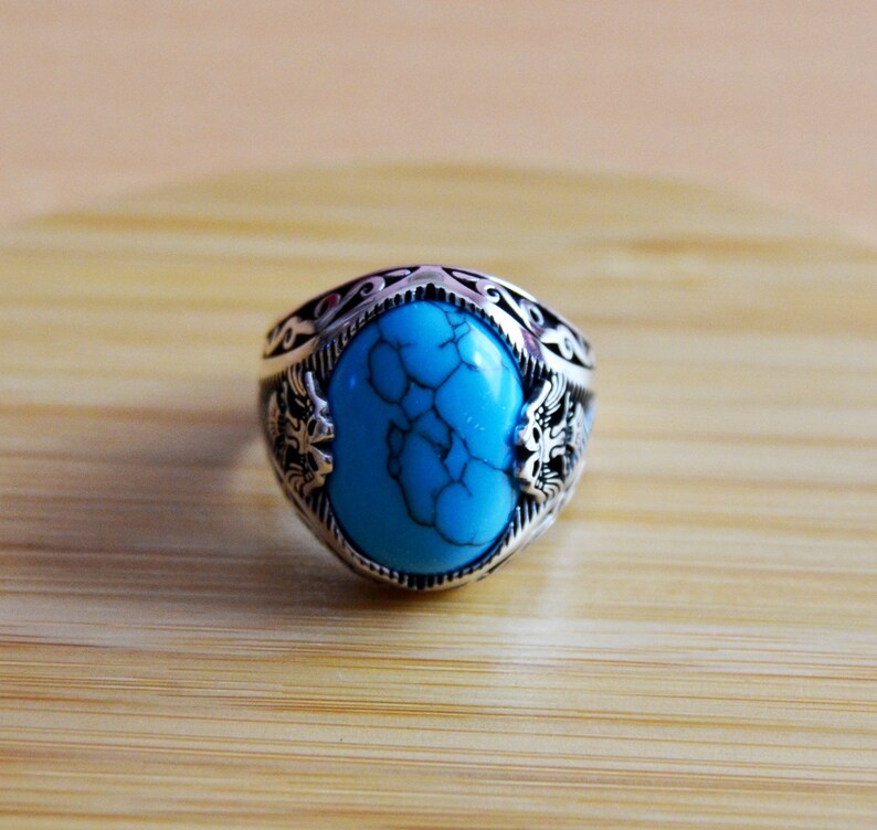 Mens Handmade Ring Turkish Handmade Silver Men Ring Ottoman | Etsy