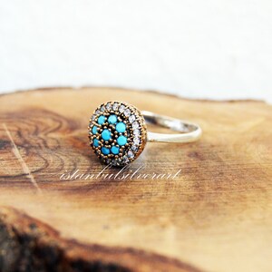 Handmade Ring Women, Turkish Handmade Silver Ladies Ring, Ottoman Ring ...
