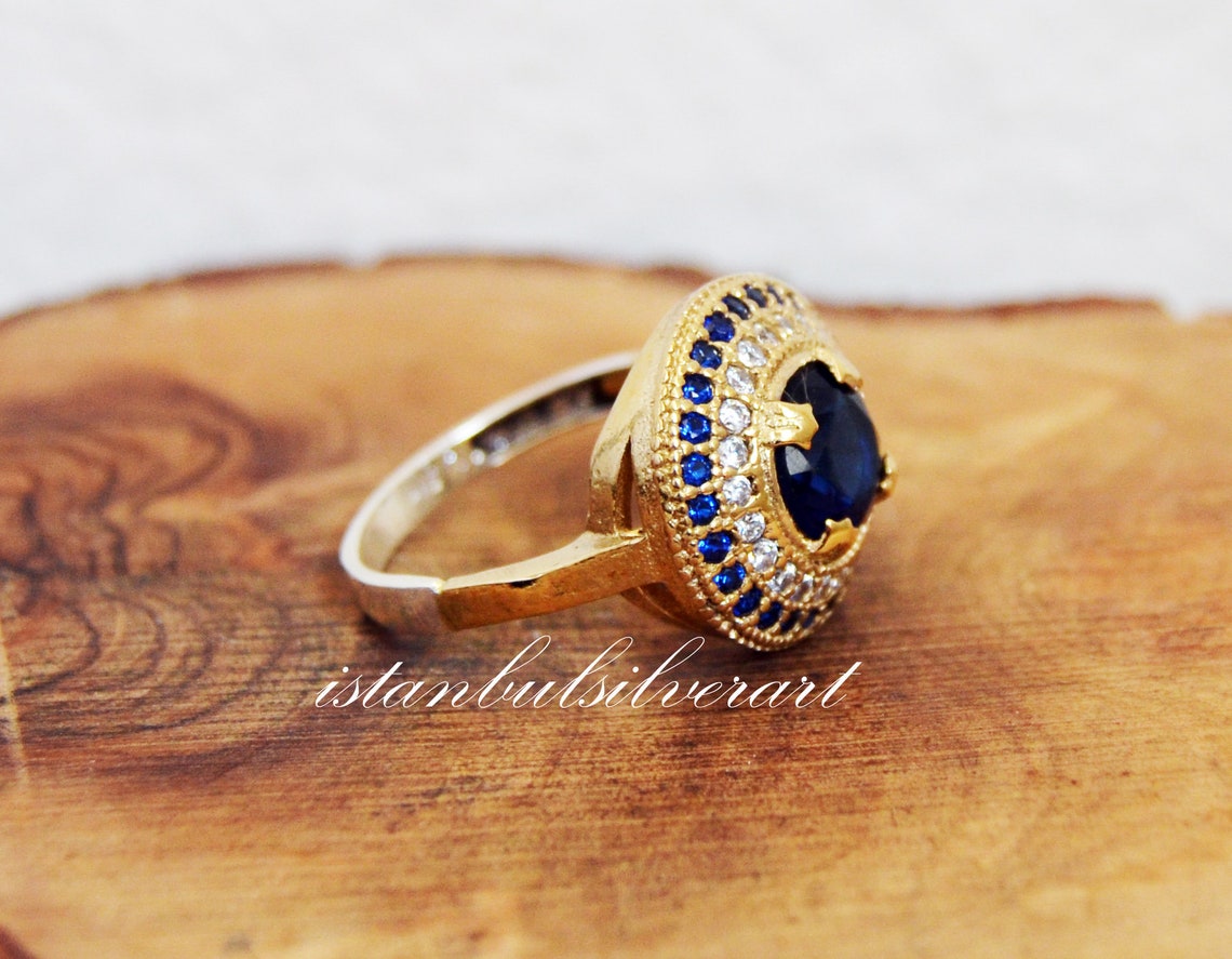 Handmade Ring Women Turkish Handmade Silver Ladies Ring - Etsy