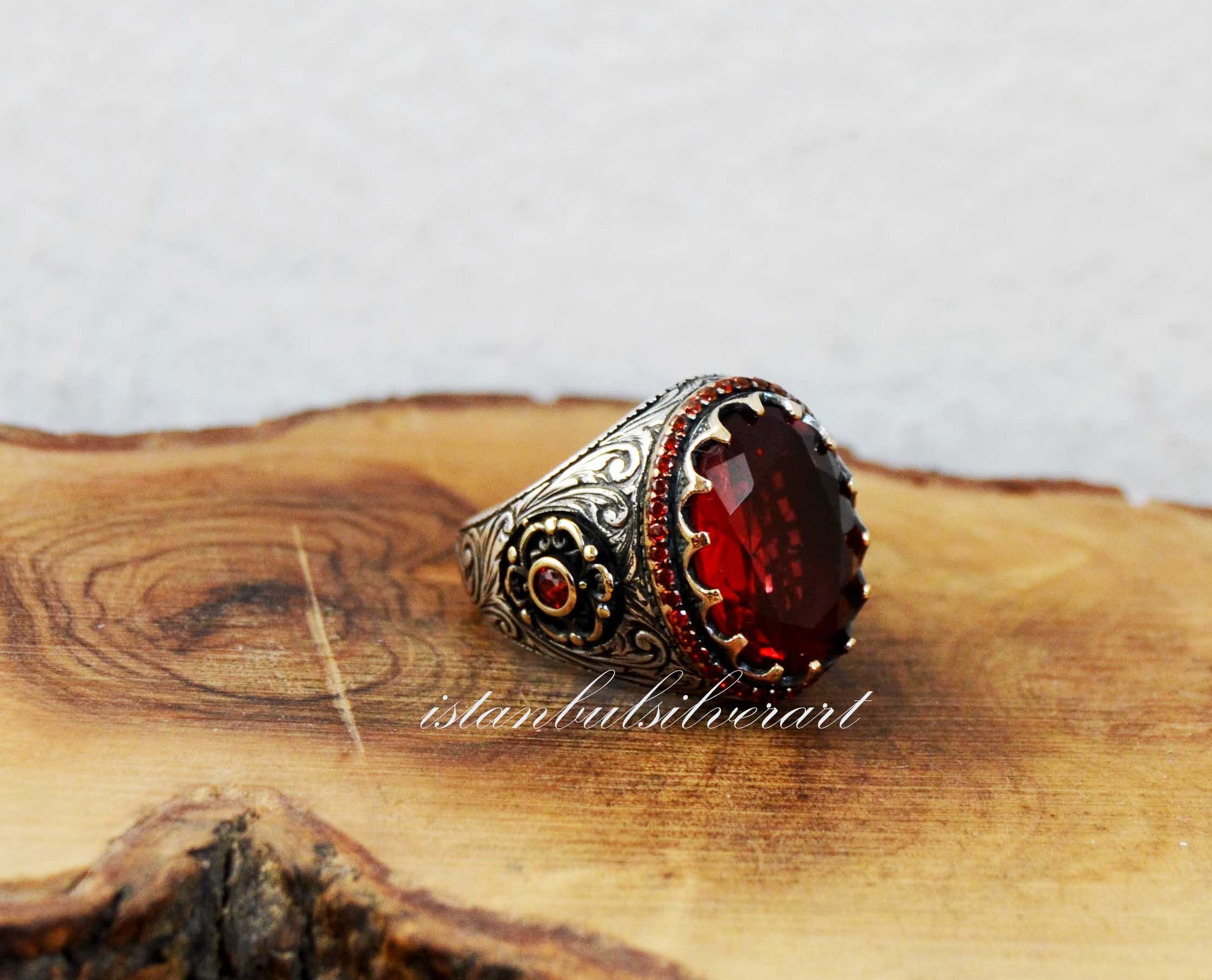 Mens Handmade Ring Turkish Handmade Silver Men Ring Ottoman | Etsy