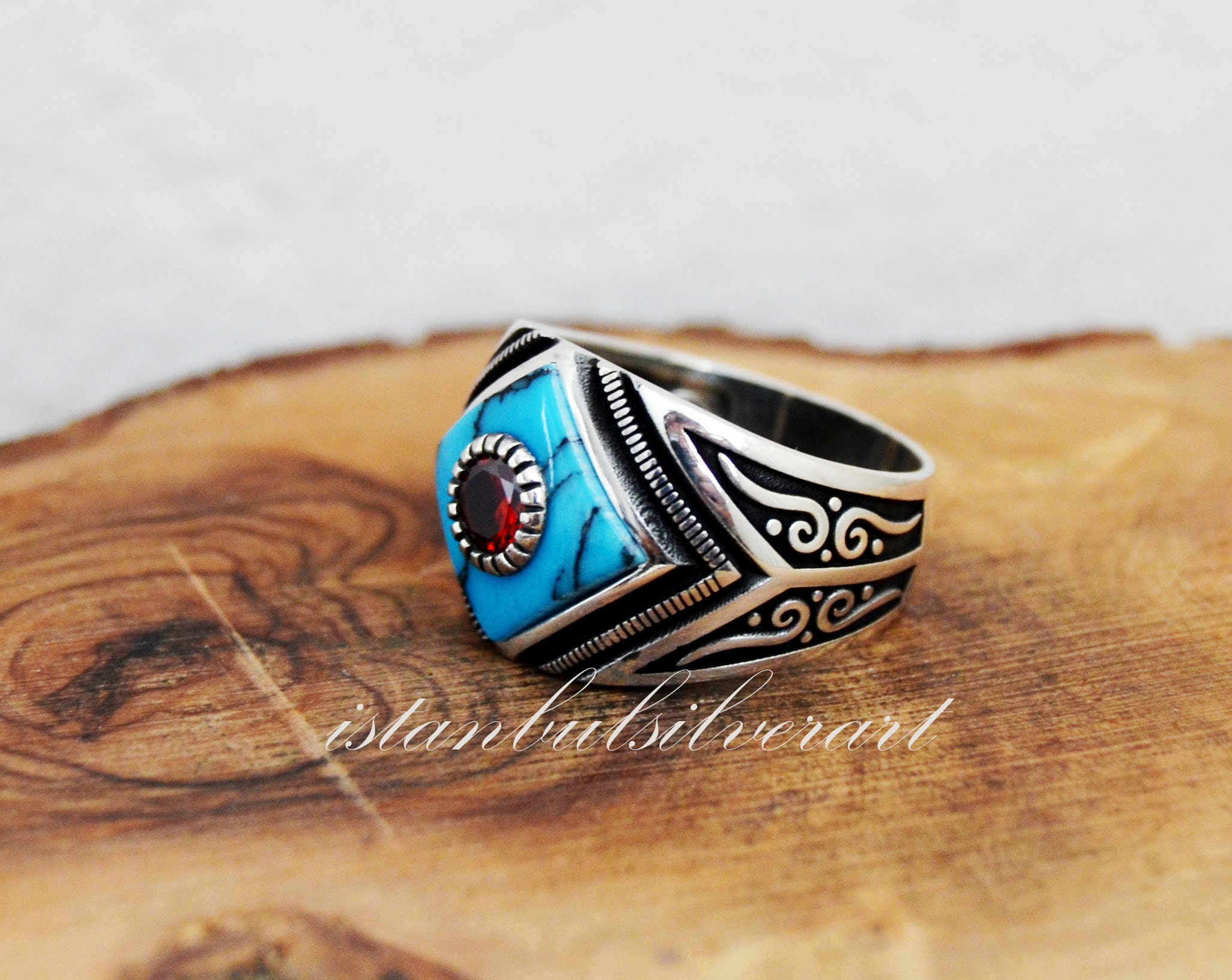 Mens Handmade Ring Turkish Handmade Silver Men Ring Ottoman | Etsy