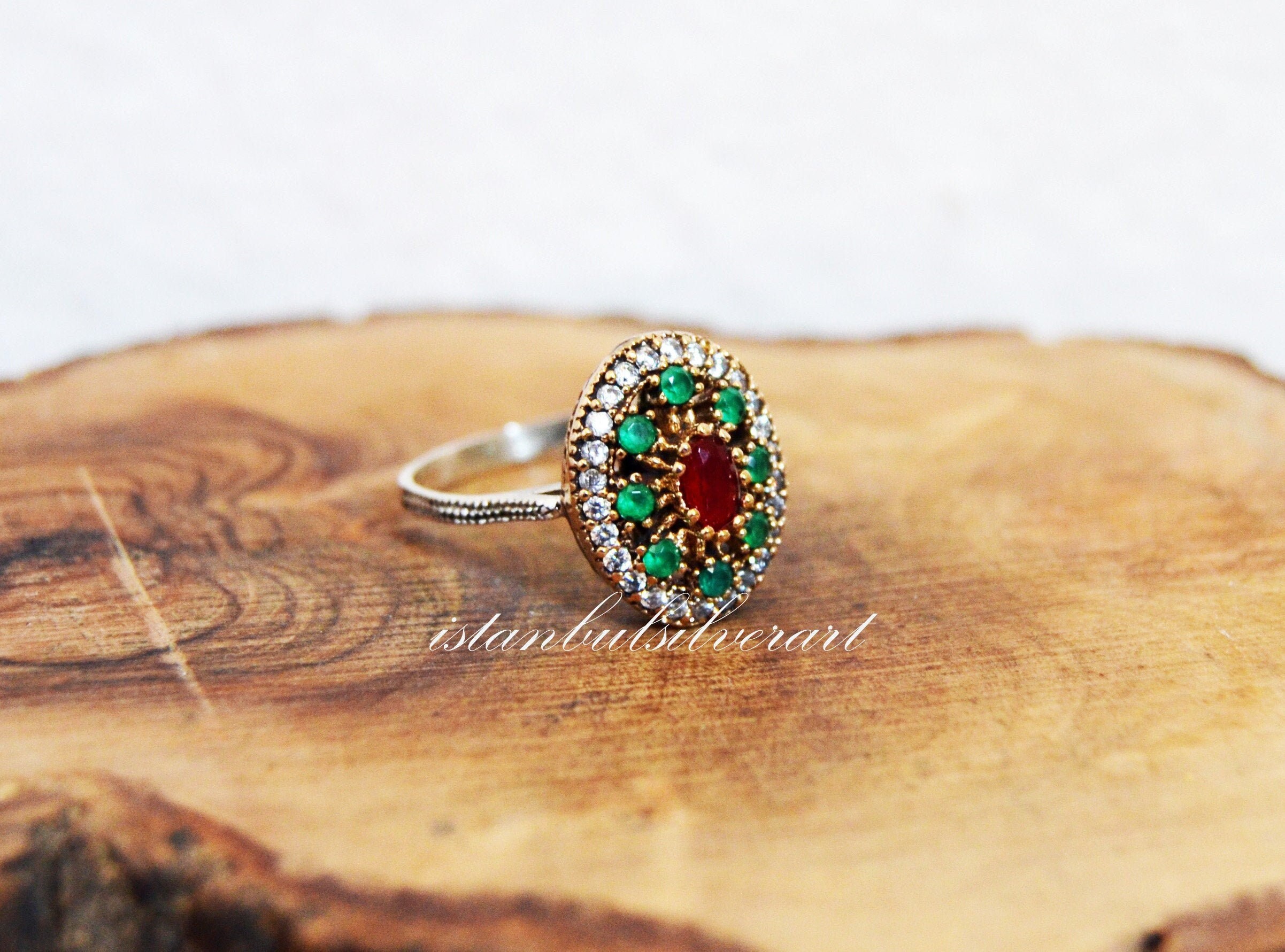 Handmade Ring Women Turkish Handmade Silver Ladies Ring - Etsy