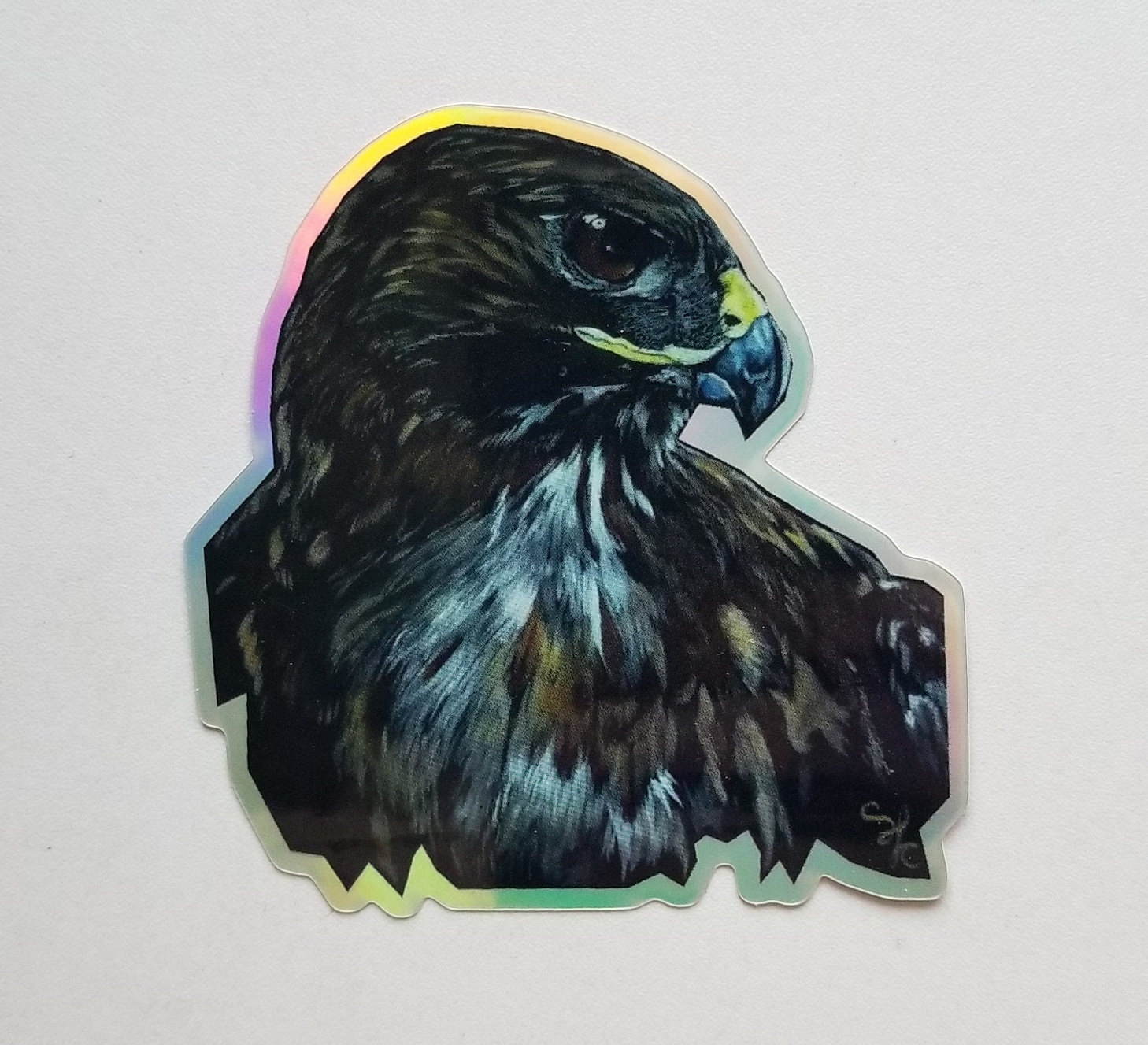 Whale Hawk Stickers Wildlife Sticker - Etsy