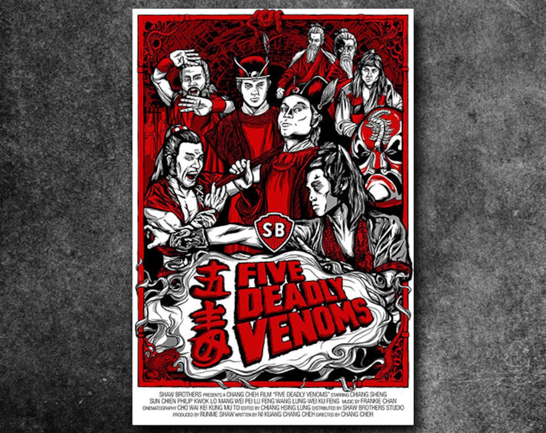 Five Deadly Venoms Fan Poster (18" X 24") - Etsy