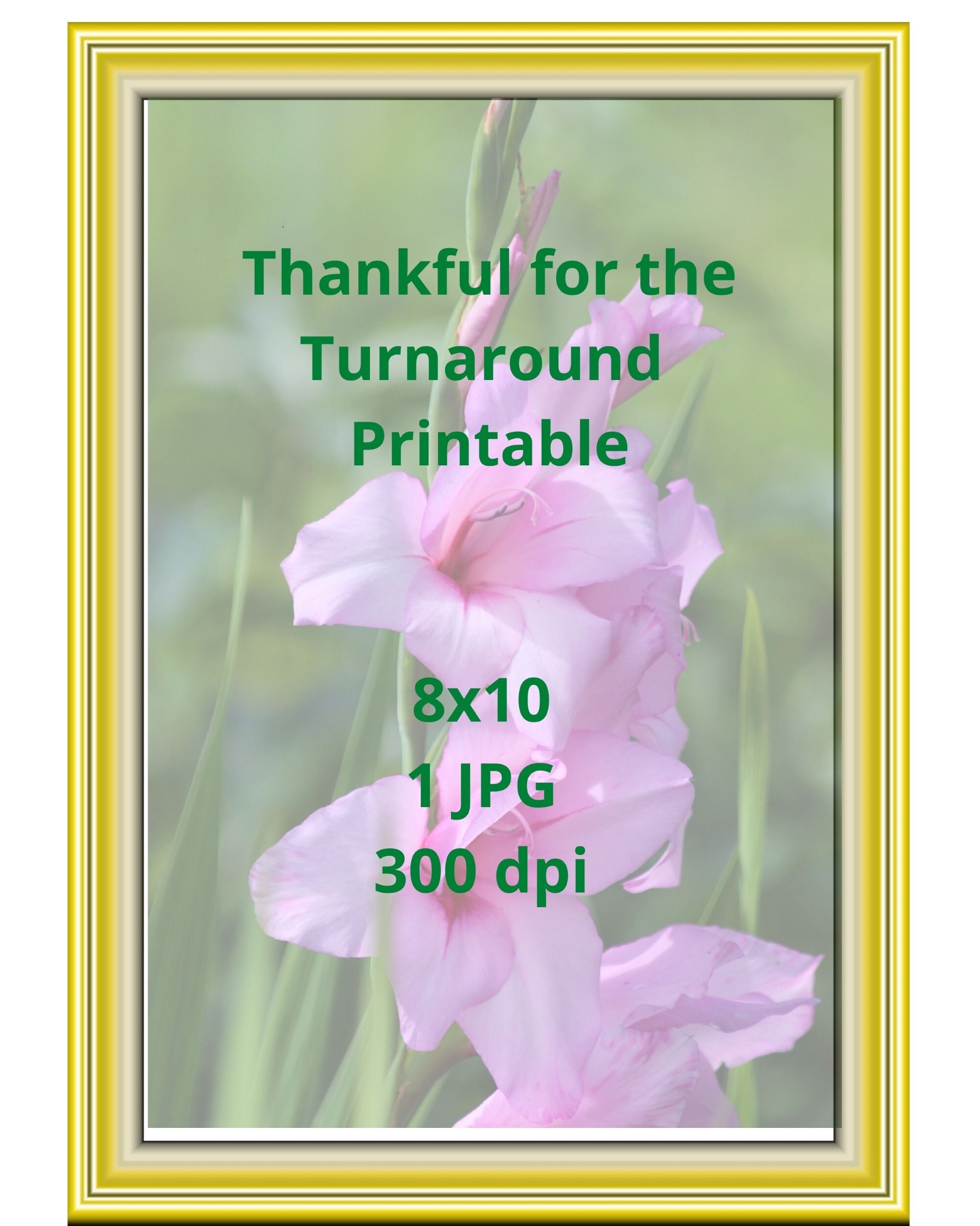 Thankful for the Turnaround Printable - Etsy